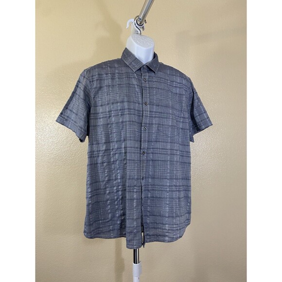 Apt. 9 | Shirts | Apt 9 Buttonup Shirt Mens Size Xl Gray Blue Short ...
